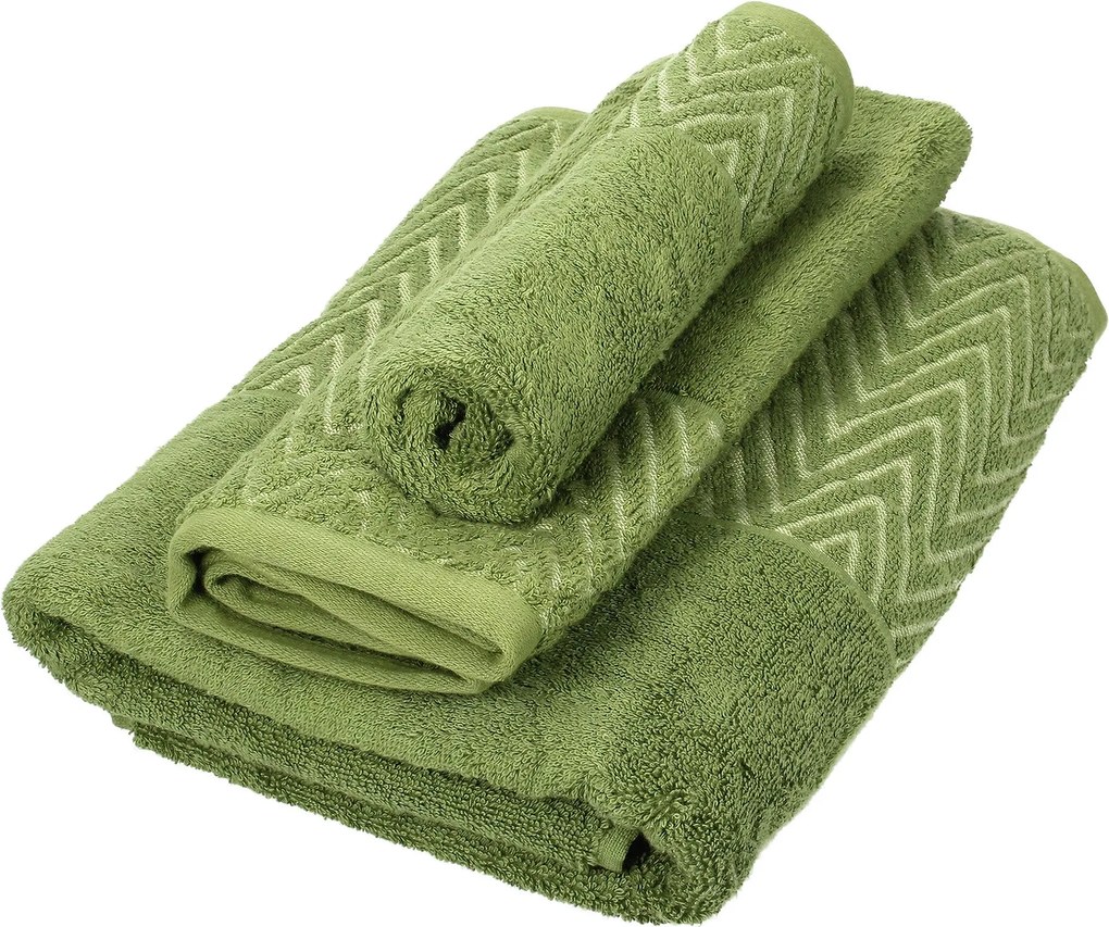 Sada 3ks ručníků Terry moss green