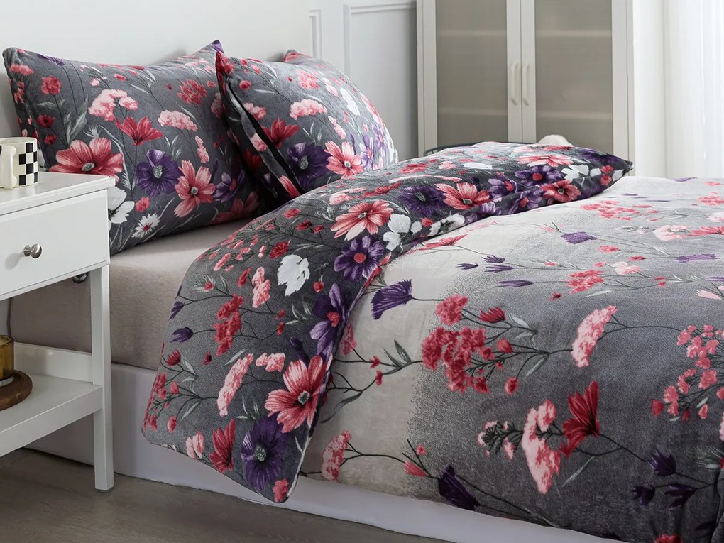 XPOSE® Mikroplyšové povlečení FLORA Exclusive