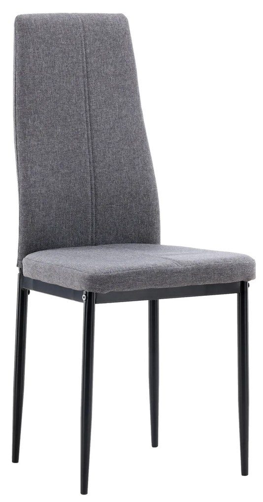 Jídelní židle Petra, 2ks, tmavě šedá, 45x42x99