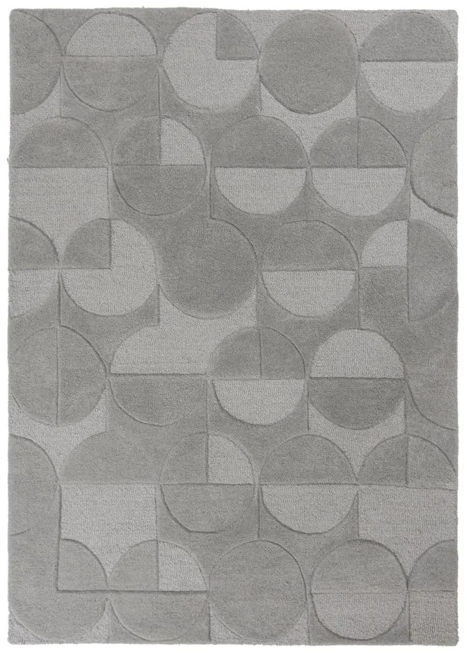 Šedý vlněný koberec Flair Rugs Gigi, 200 x 290 cm