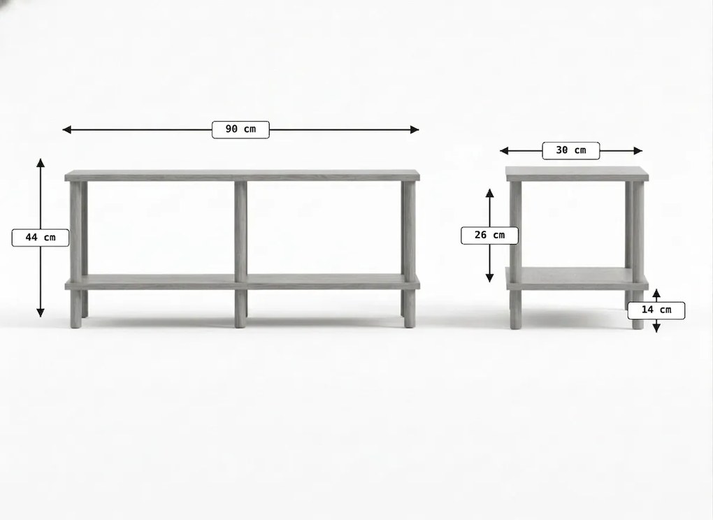 TV stolek SOLE 90 cm, dub sonoma