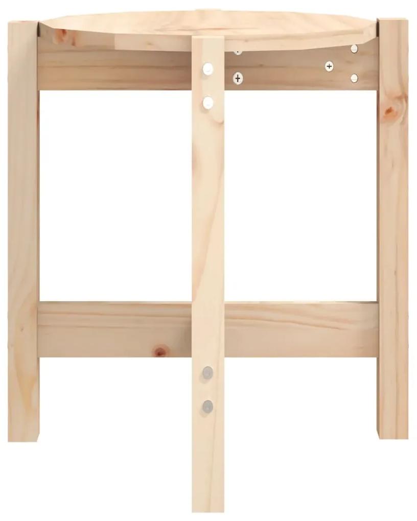 Konferenční stolek Ø 42,5 x 45 cm masivní borové dřevo - Default Title
