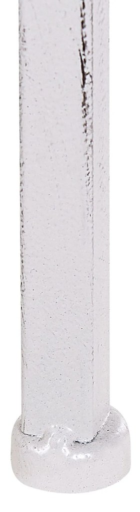 Bílý koupelnový kovový regál se 4 policemi VALDIVIA Beliani