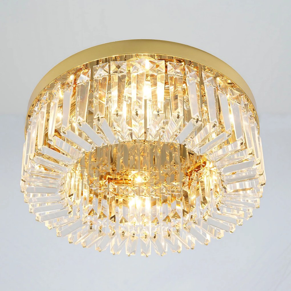 Toolight Toolight, stropní svítidlo 60cm, 8xE14, APP1729-8C, zlatá lesklá, OSW-06355