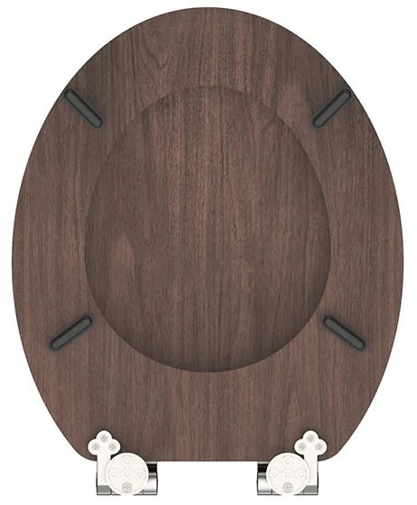 Eisl / Schüette Eisl WC sedátko Dark Wood MDF SoftClose