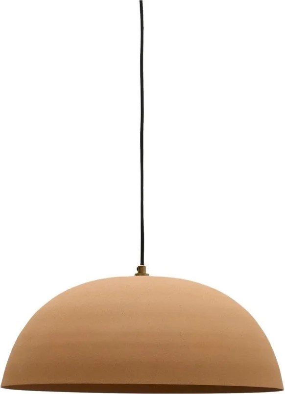 Oranžové kovové závěsné svítidlo ø 46 cm Nibla – Kave Home