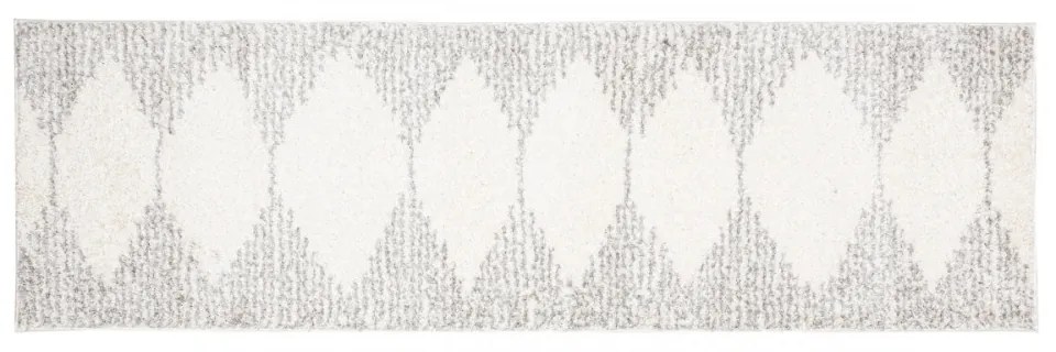 Běhoun shaggy Pelta krémový 60 cm