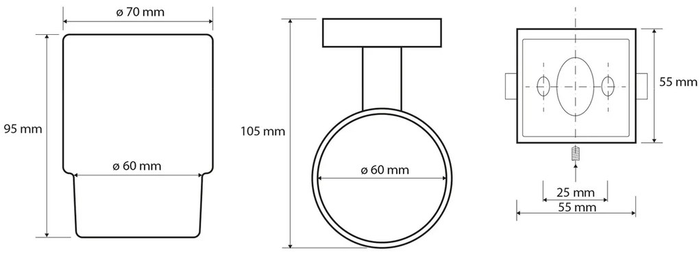 SAPHO XQ903 X-square sklenka, chrom