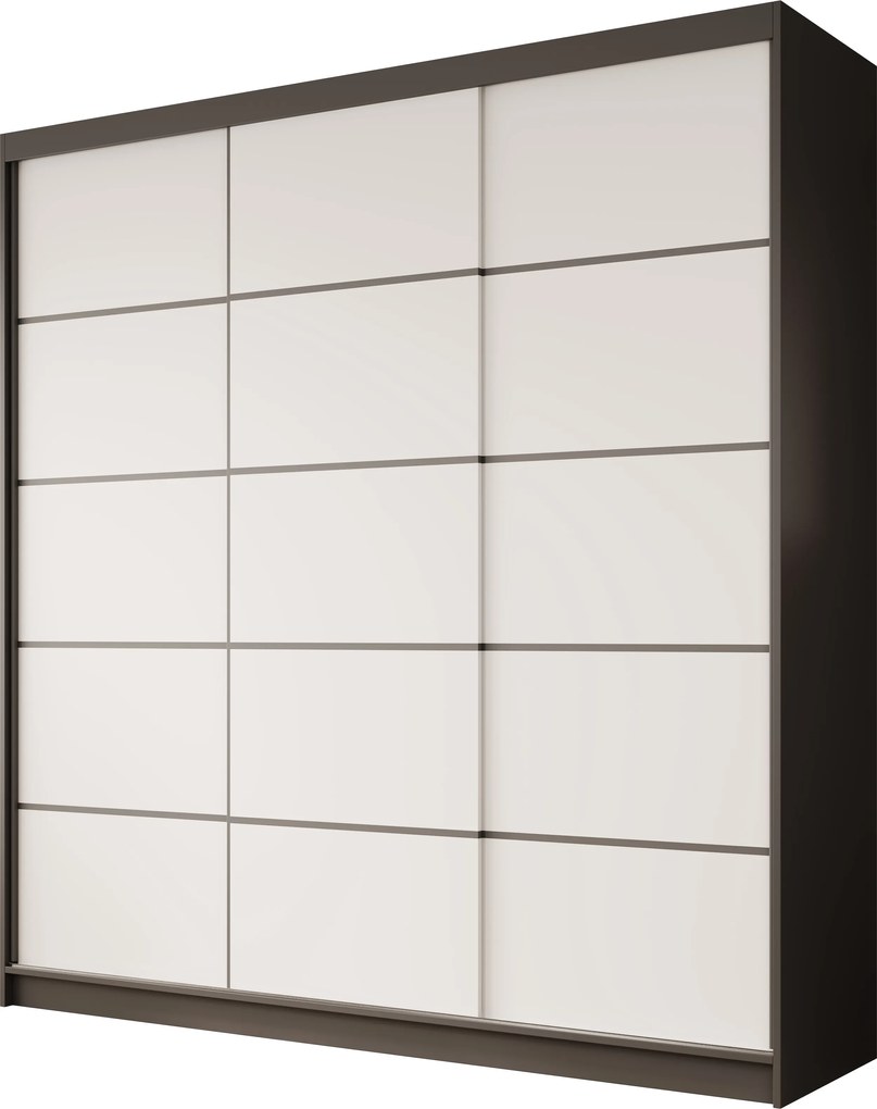 ADRK Furniture Posuvná skříň Greta 200 ADRK-SW-GRE-200-BW