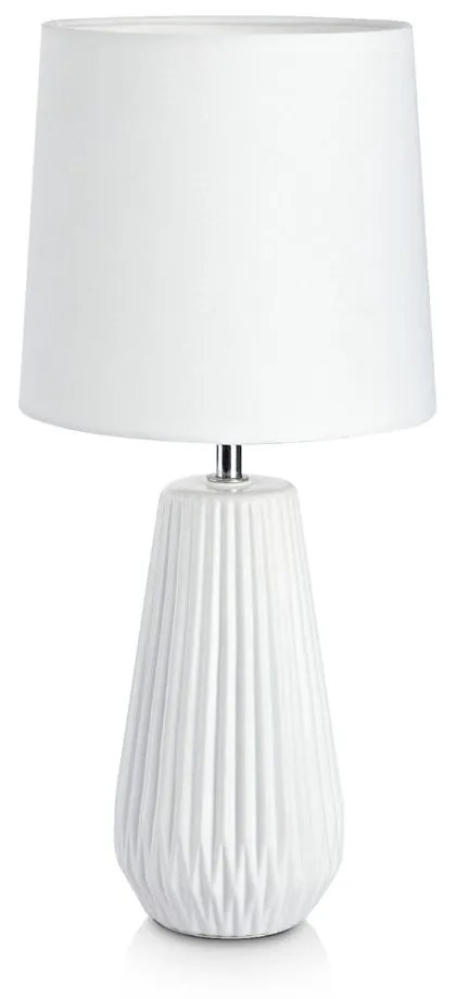 Bílá stolní lampa Markslöjd Nicci, ø 19 cm