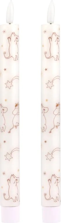 LED svíčky Moomin Comet, 2ks / vysoké