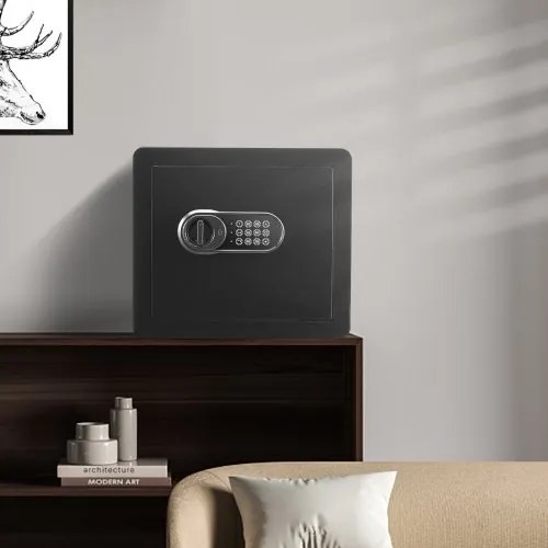 Trezor, 34 l, domácí trezor, ocelový bezpečnostní trezor s digitální klávesnicí a