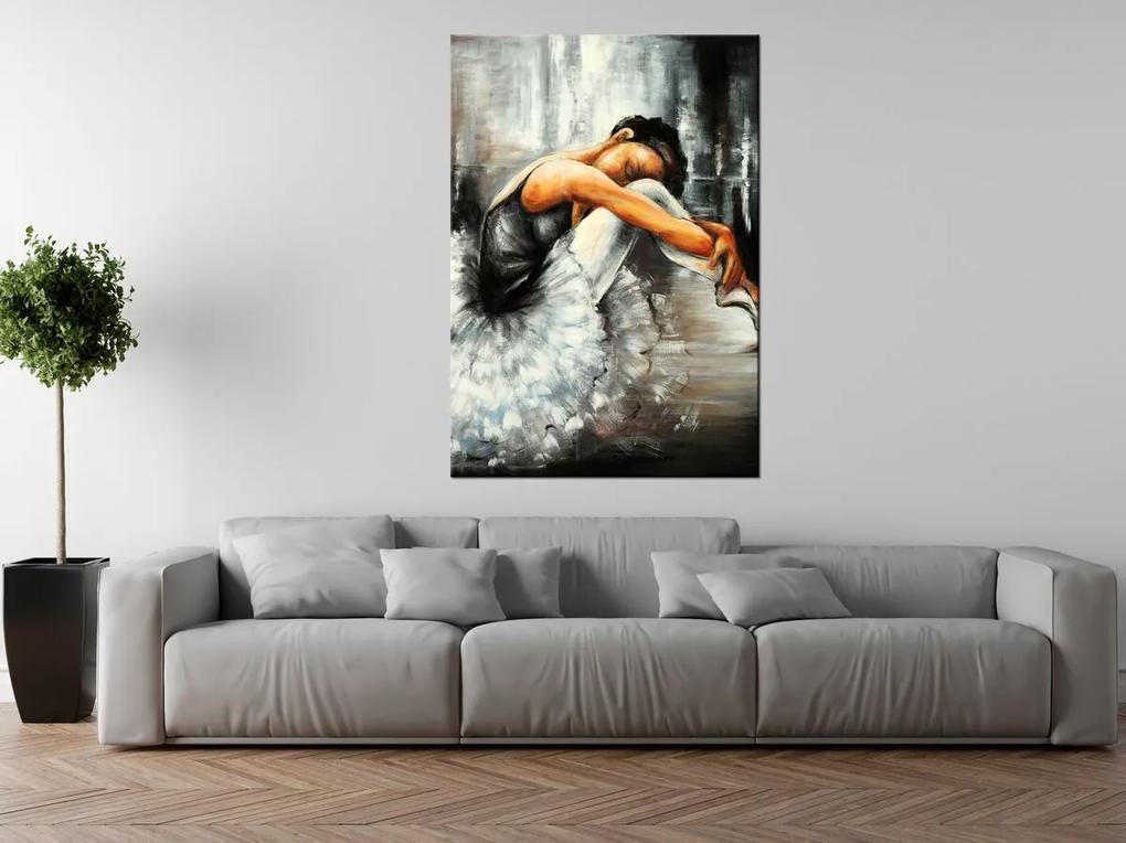 Gario Ručně malovaný obraz Spící baletka Rozměry: 70 x 100 cm