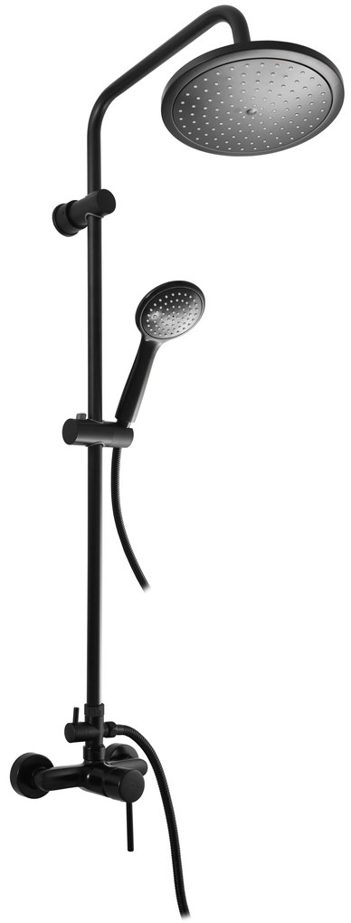 Slezák - RAV Vodovodní baterie sprchová SEINA s hlavovou a ruční sprchou černá matná SE982.0/3CMAT Barva: Černá mat, kód produktu: SE982.0/3CMAT, Rozteč připojení (mm): 100