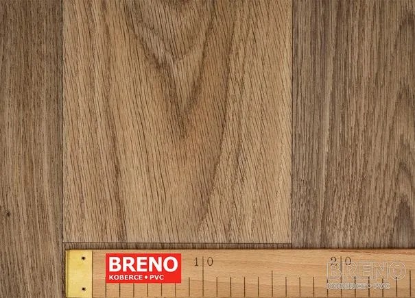 Breno PVC AMBIENT Gambel Oak 662M – tmavé dřevo, šíře 300 cm