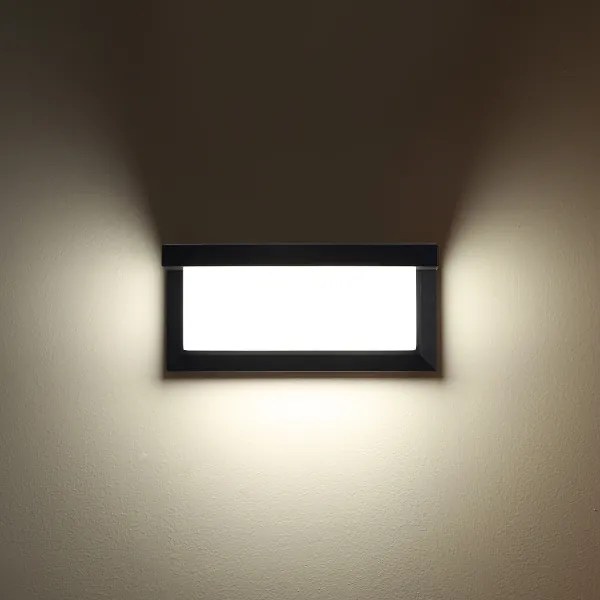 Brilagi - LED RGBW Venkovní nástěnné svítidlo BRICKY 1xE27/9W/230V černá IP54