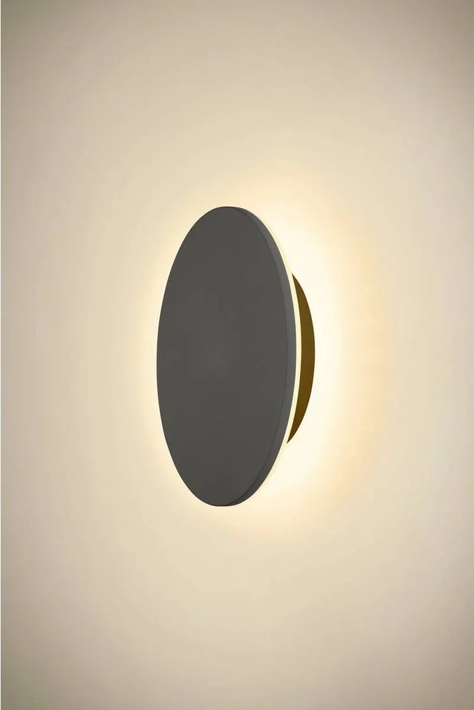 LA 1007913 D-RING M nástěnné svítidlo, fáze, 2700/3000K, fáze, IP65, černá - BIG WHITE (SLV)