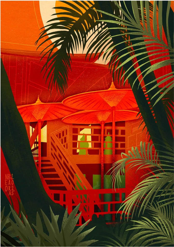 Neobara (Barbora Srp Žižková) | Bangkok Rám: Bílý, Velikost: 30 x 20 cm