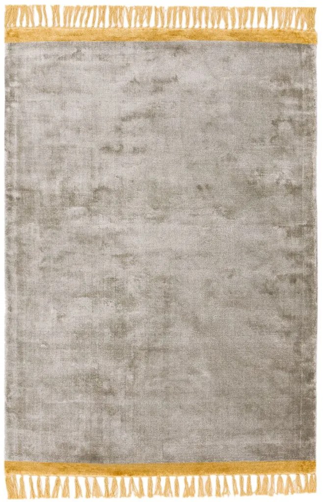 Šedý koberec Challenger Silver Mustard Rozměry: 160x230 cm