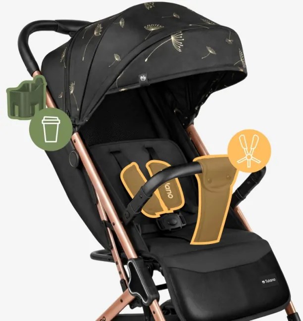 Sportovní kočárek Lagos 35 Black / Gold