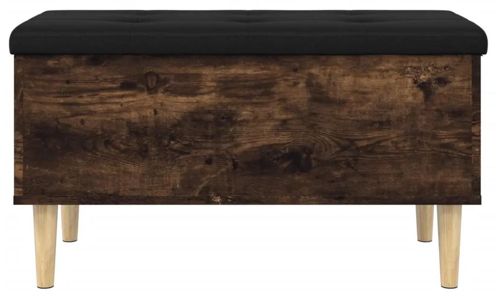 Úložná lavice kouřový dub 82 x 42 x 46 cm kompozitní dřevo - Default Title