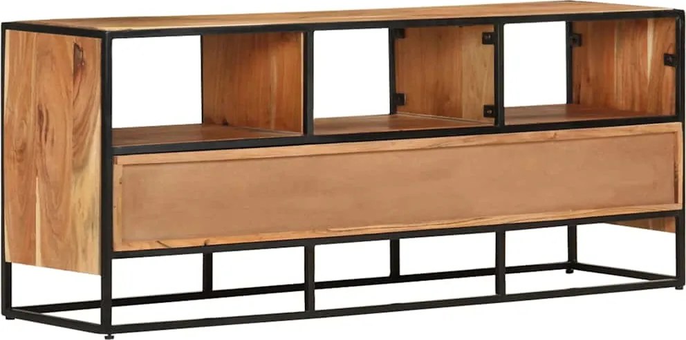 TV stolek 110 x 30 x 45 cm masivní akáciové dřevo 327448