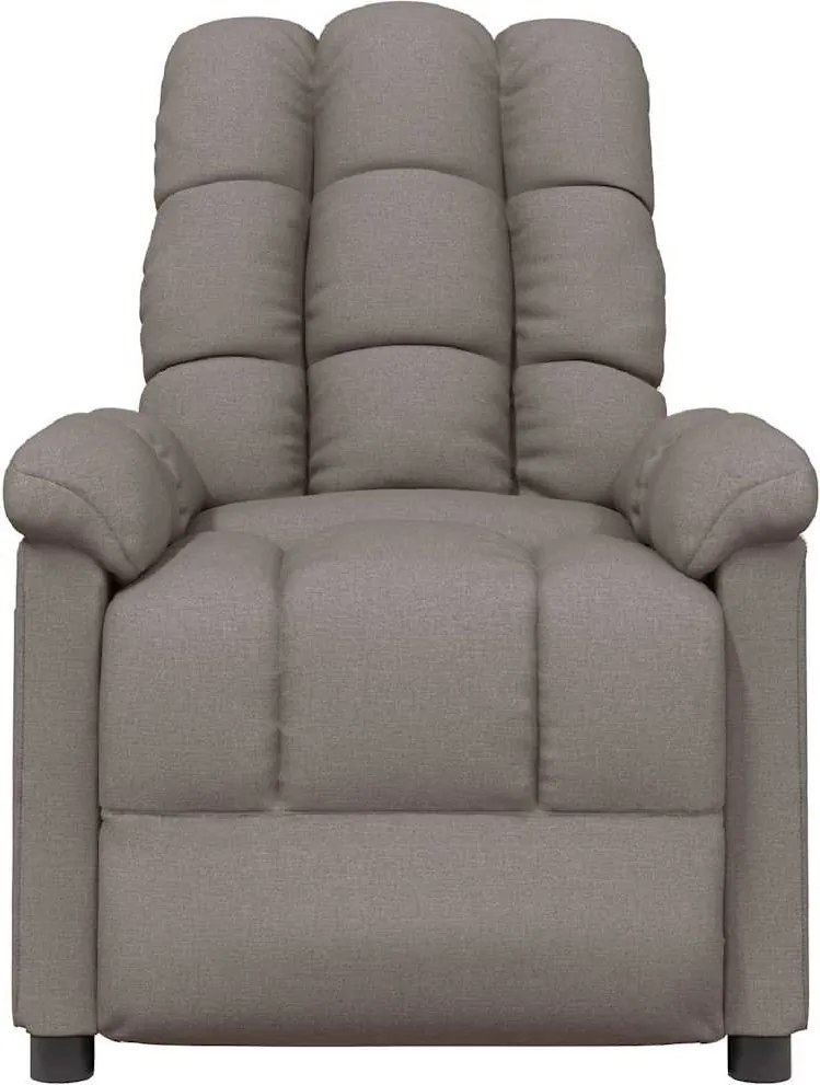 Polohovací křeslo taupe textil 289804