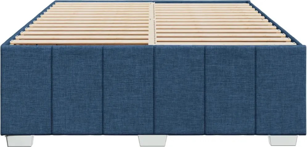Rám postele bez matrace modrý 160 x 200 cm textil 3284852