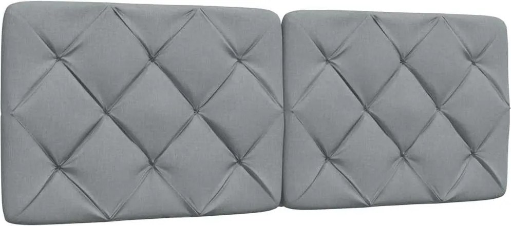 Rám postele bez matrace světle šedá 120 x 200 cm textil 3310587