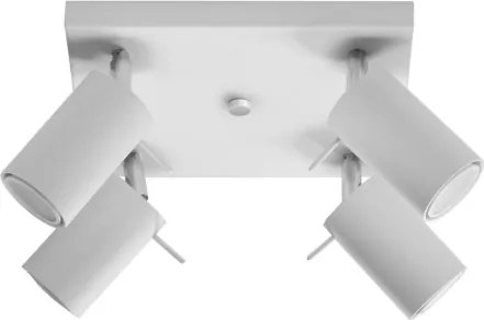 Stropní bodové svítidlo SOLLUX Ring 4 GU10 4x40W bez zdroje SL.0090 bílá