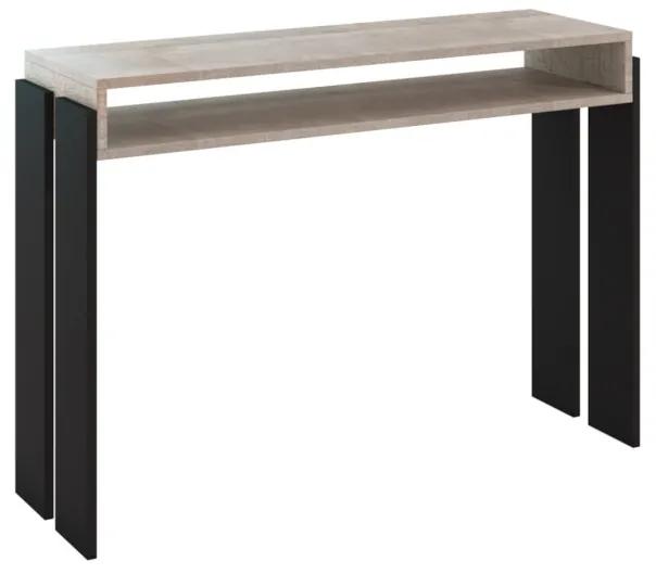 Prospero Konzolový stolek RUMBA Barva: K350 platinum grange oak/černá