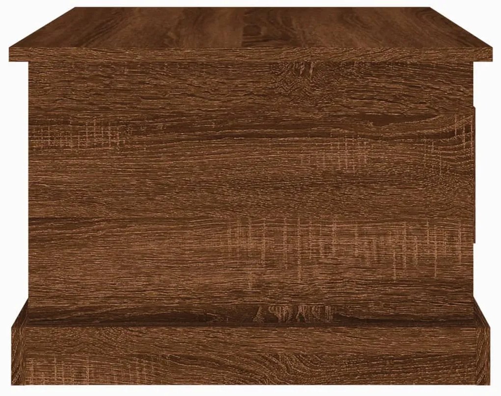 Konferenční stolek hnědý dub 50x50x35 cm kompozitní dřevo - Default Title