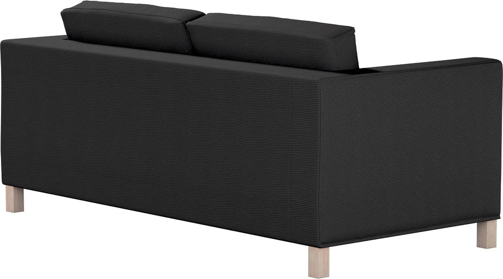 Potah na pohovku IKEA  Karlanda rozkládací, krátký barva černá látka pletený vzor