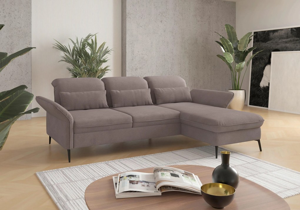 XXXLutz ROHOVÁ SEDAČKA, textil, šedohnědá Sit & More - Sedací soupravy - 000144011831