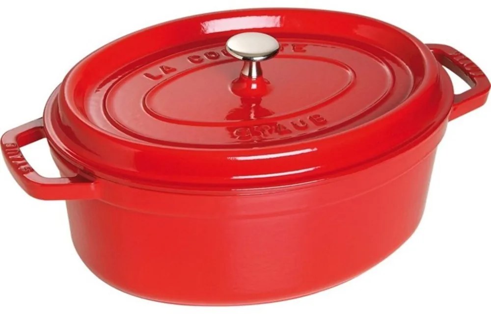 Hrnec STAUB  oválný 27 cm červený 3,2l