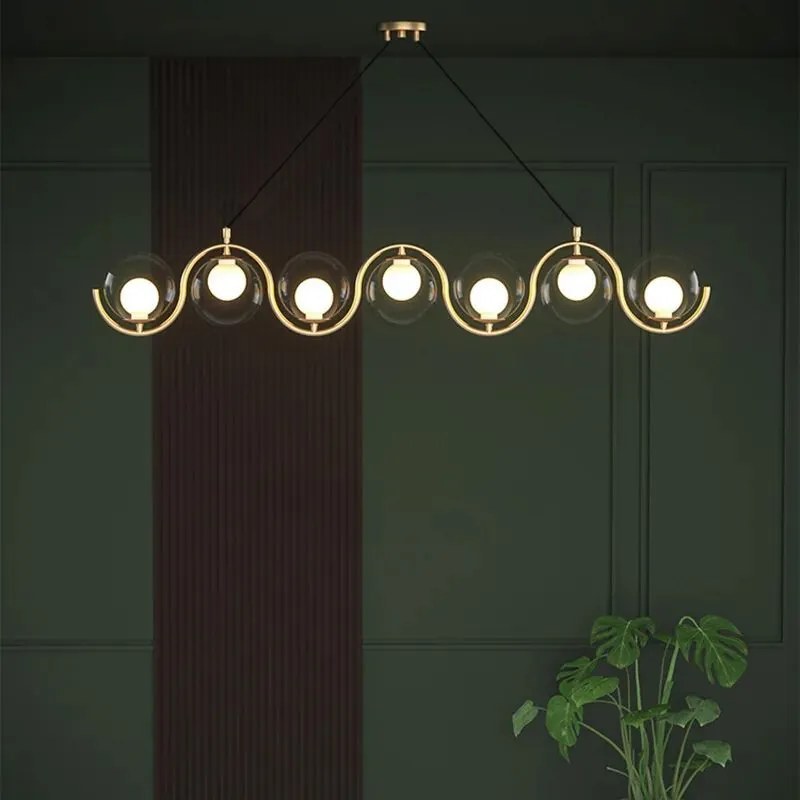 Toolight Toolight, stropní svítidlo 7xG9 APP1441-7CP, zlatá, OSW-01253