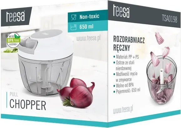 Ruční sekáček na zeleninu TEESA TSA0198, 650ml