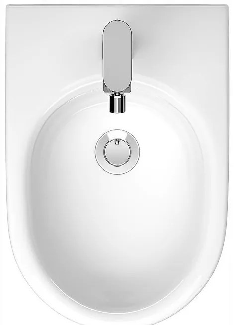 Cersanit Larga Oval, závěsný bidet CleanOn, bílá, K120-006