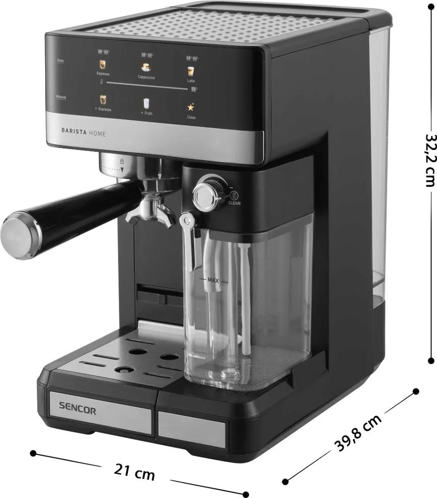 Sencor SES 4060BK Espresso - pákové espresso