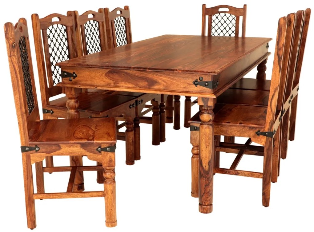 furniture-nabytek.cz - Jídelní set pro 8 osob z masivního dřeva palisandr