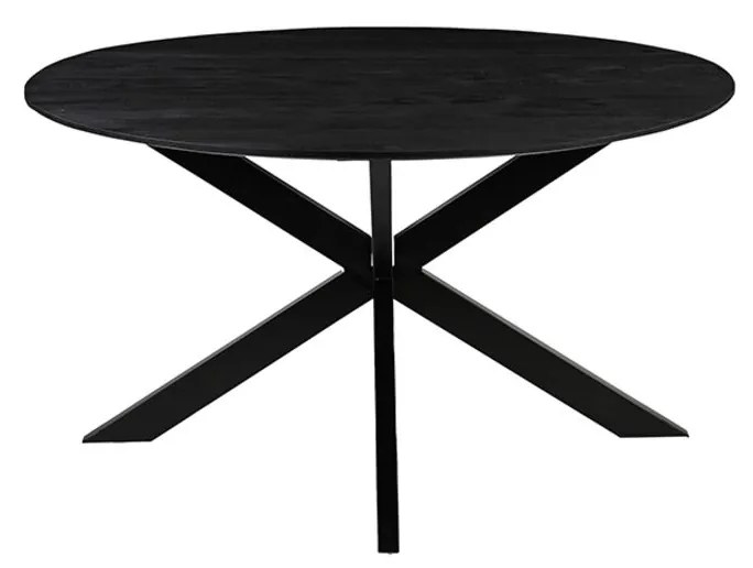 LABEL51 Jídelní stůl OTIS černý ⌀130 cm