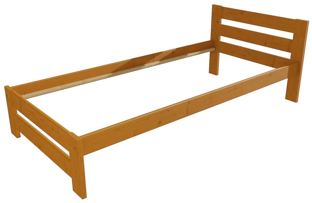 Vomaks Jednolůžková postel VMK005B Rozměr: 90 x 200 cm, Barva: surové dřevo