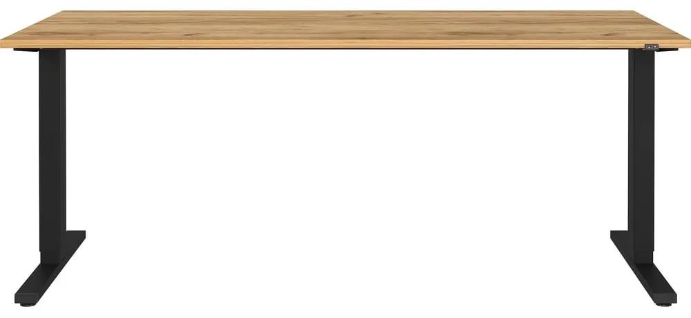Pracovní stůl s elektricky nastavitelnou výškou s deskou v dubovém dekoru 80x180 cm Lissabon – Germania