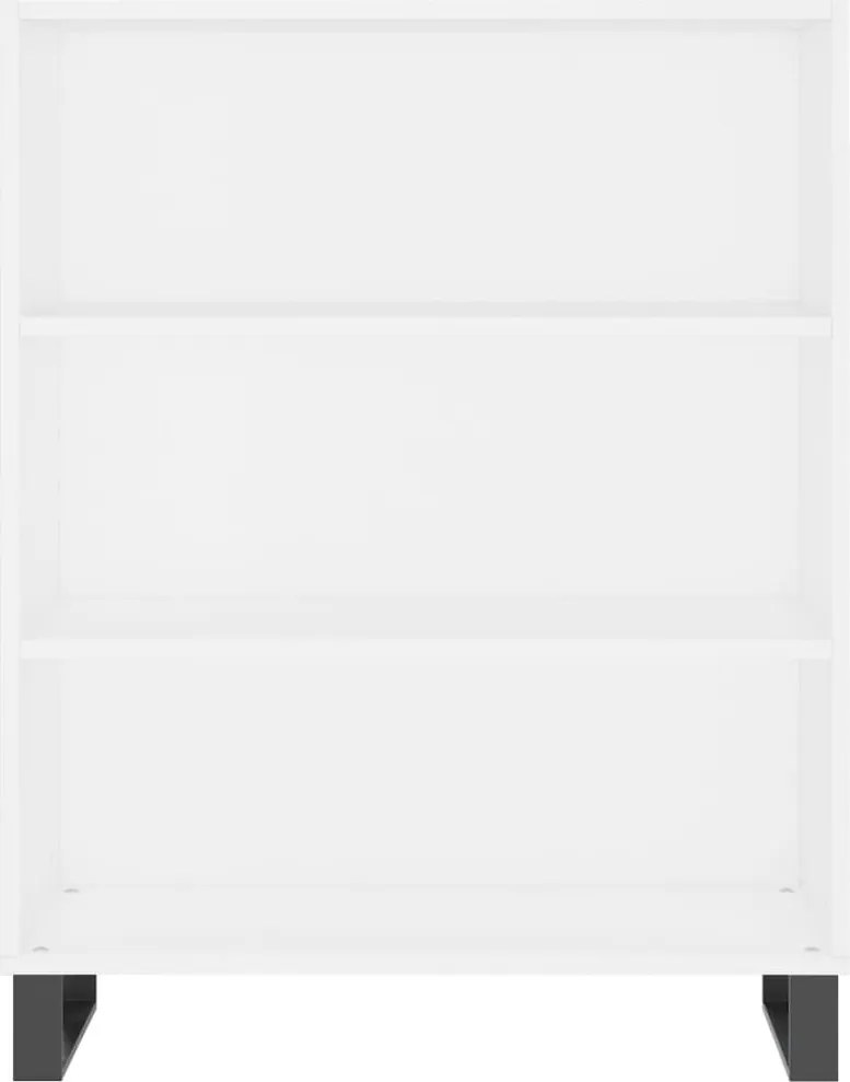 vidaXL Skříň highboard 69,5 x 34 x 180 cm kompozitní dřevo [3196091] Barva: bílá s vysokým leskem