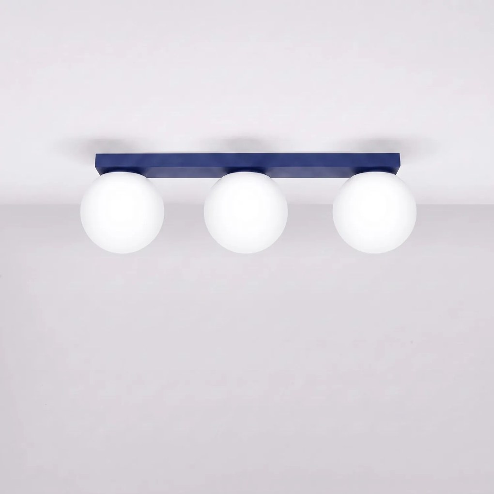 Sollux Lighting Stropní svítidlo YOLI 3 ultramarín