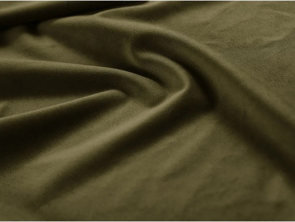 Khaki sametový taburet Molino – Micadoni