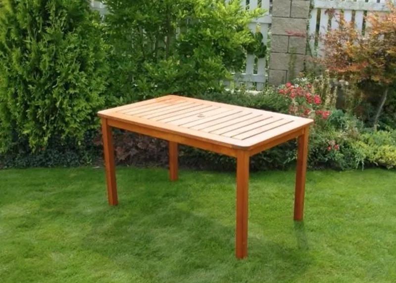 Zahradní obdélníkový stůl z masivu - borovicové dřevo