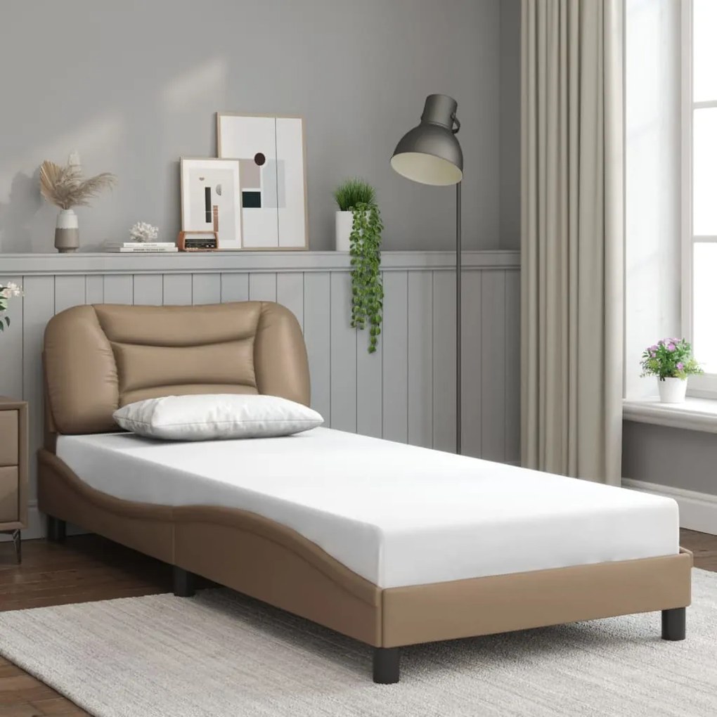 Rám postele s LED bez matrace Hvar cappuccino 80 x 200 cm 3213896