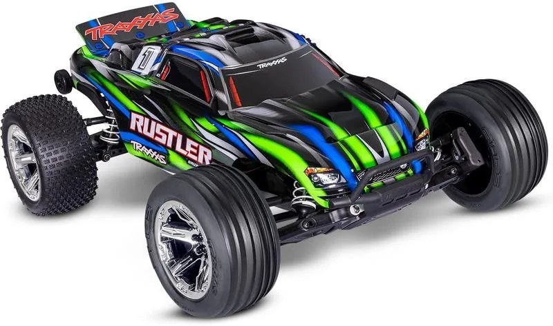 Traxxas rustler 1:10 bl-2s rtr zelený