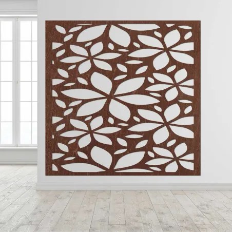 Květinový dřevěný panel na zeď - Moderní dekorace | SENTOP PR0281